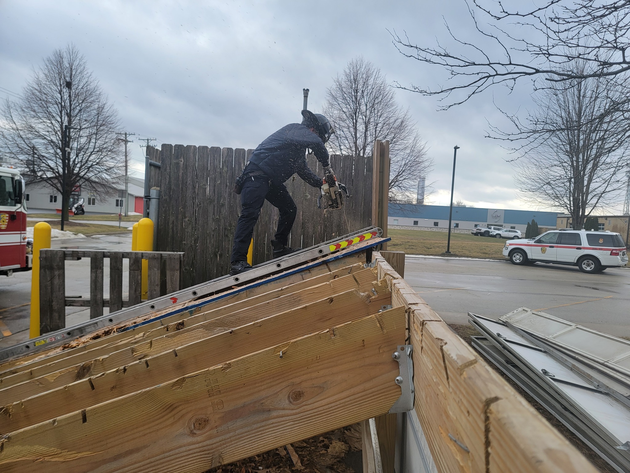 Roof Ventilation Training - Bristol Kendall Fire Protection District